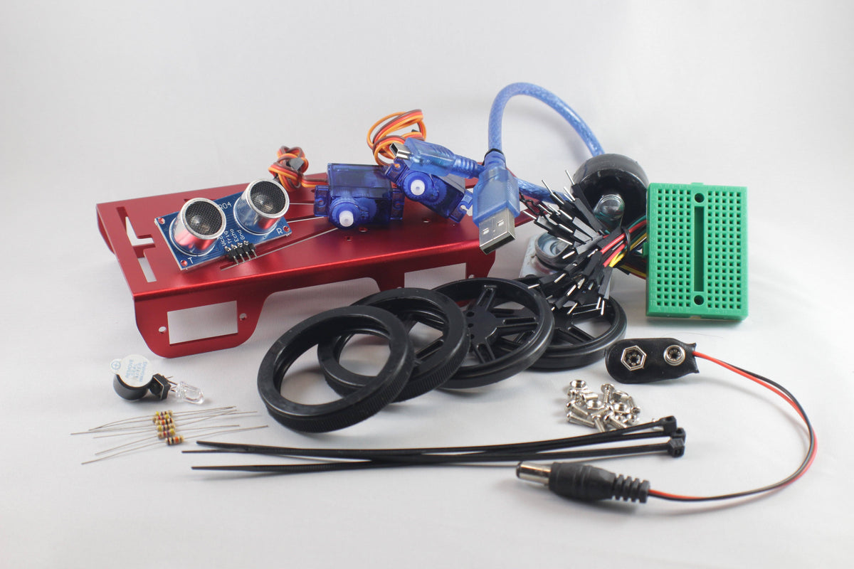 Barnabas Racer Arduino Compatible 2wd Servo Motor Car Kit Ages 11