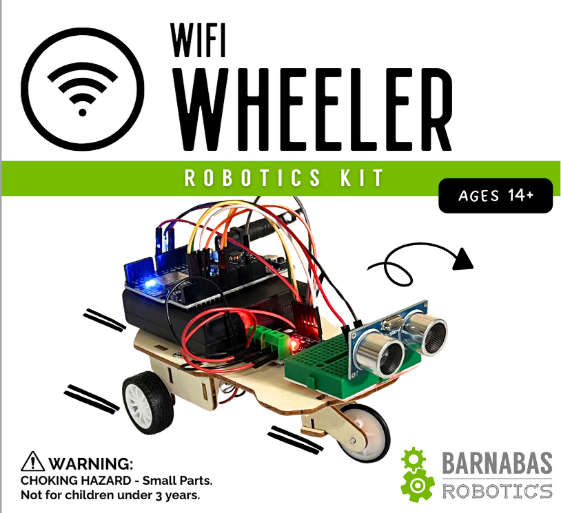 Barnabas WIFI Wheeler: WIFI Enabled 2WD DC Motor Car Kit (Ages 14 ...