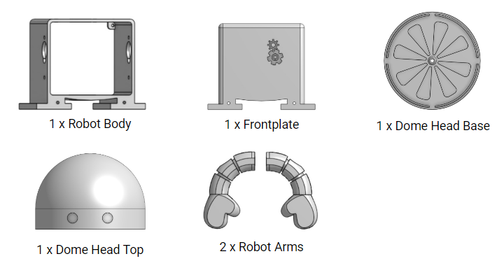 Barnabas-Bot 3-D Printed Parts And Screws – Barnabas Robotics