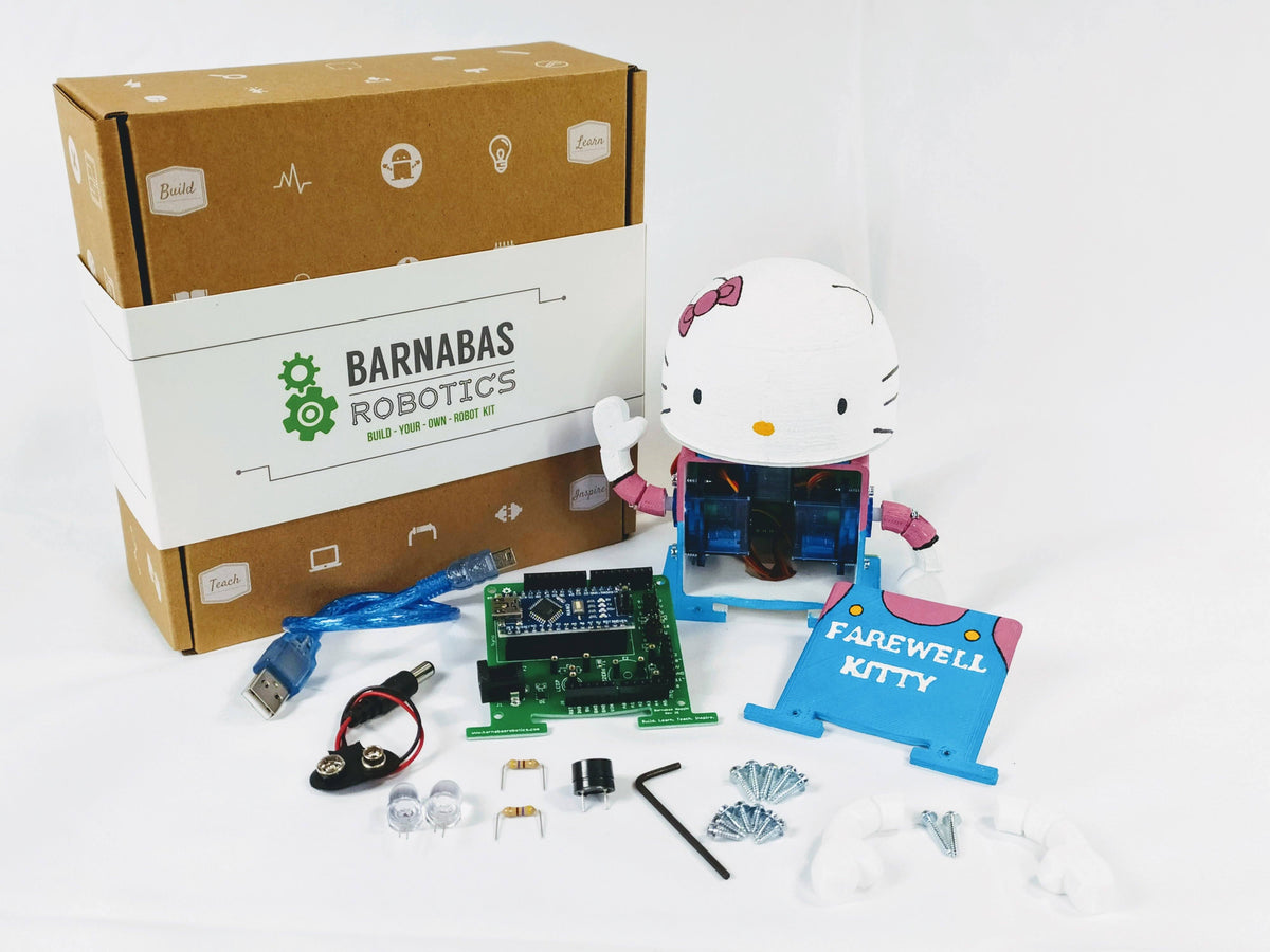 Barnabas Bot Intro To Arduino 3 D Printed Robot Kit Ages 9 12