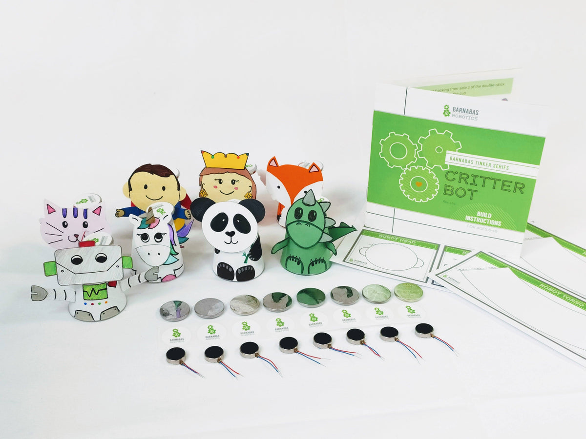 Critter Bot (8-100 pack): Vibrating STEM STEAM Wobble Robot – Barnabas ...